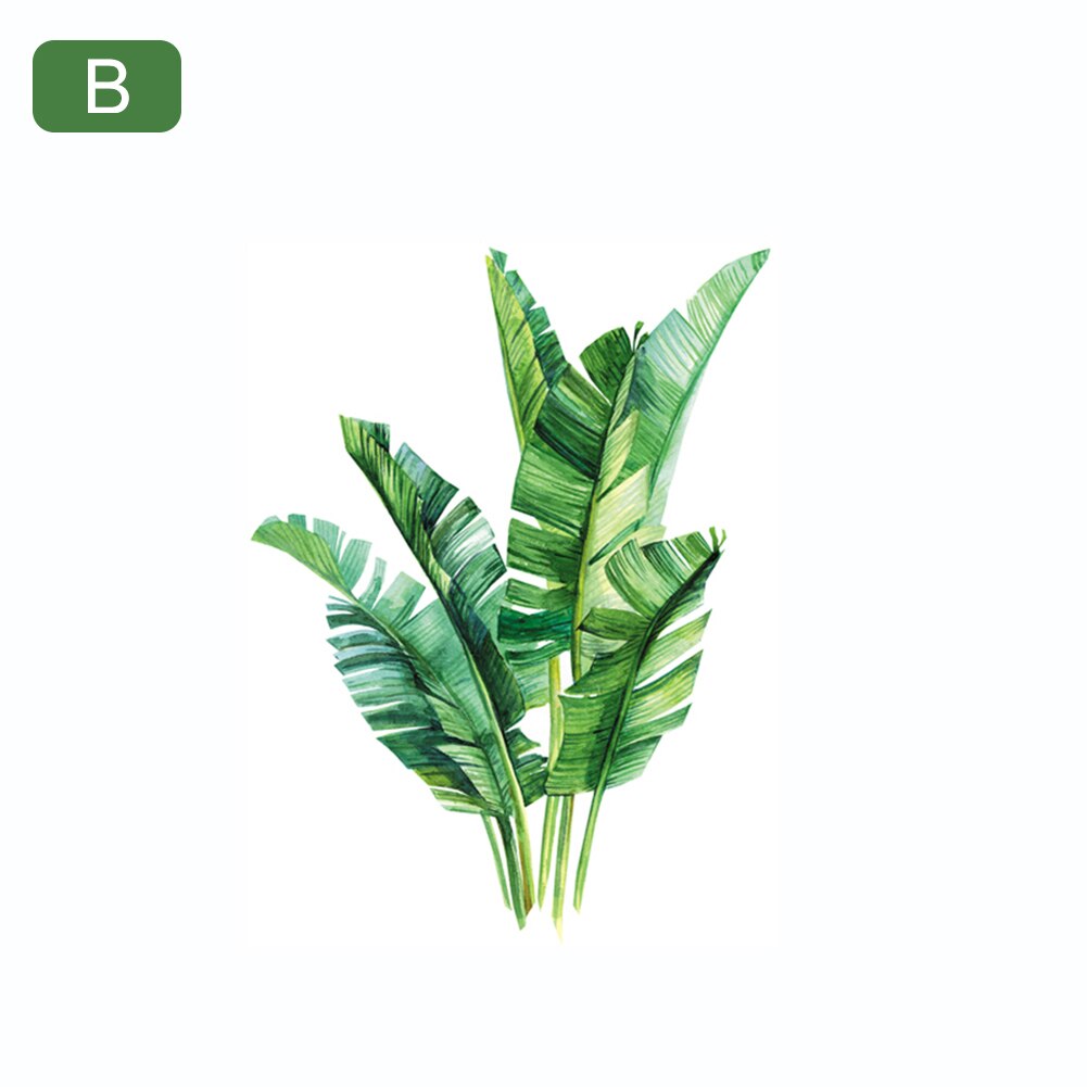 Removable 3D Green Plant Wall Stickers DIY Large L... – Grandado