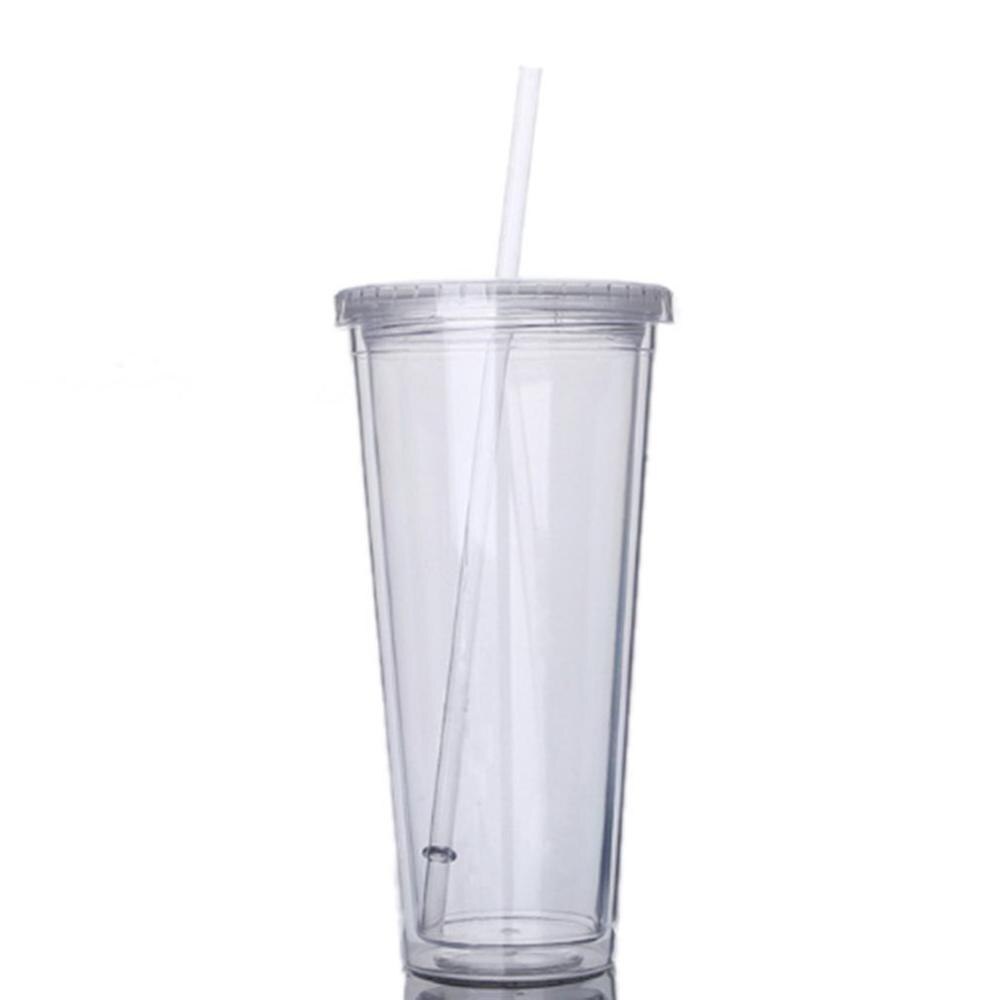 Portable Double-Layer Straw Cup Premium Double Wal... – Grandado