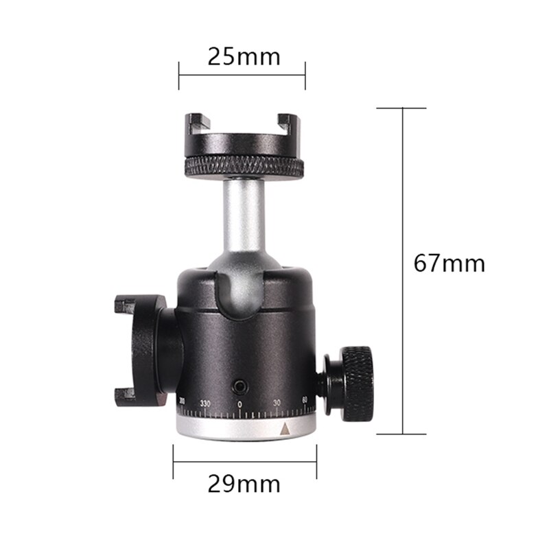 Ball Head Mount Aluminum Alloy Swivel Mini Ball He... – Vicedeal