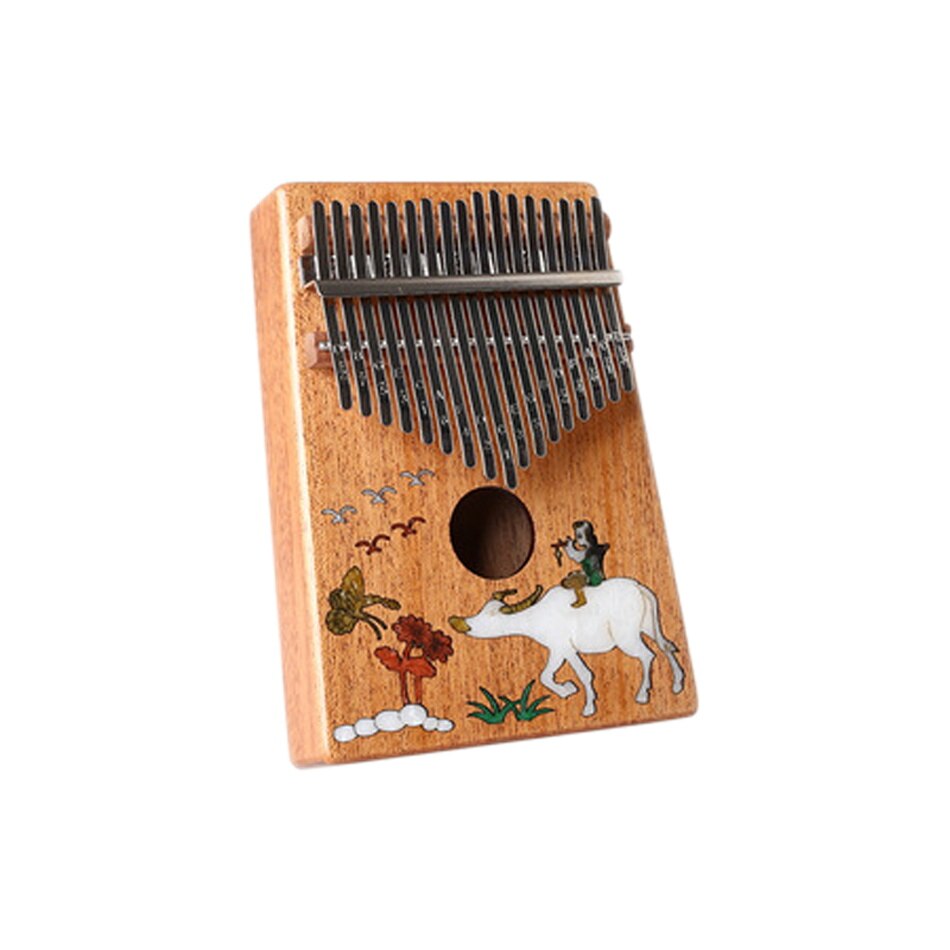17 Keys Kalimba Thumb Piano Wood Mahogany Mbira Bo... – Grandado