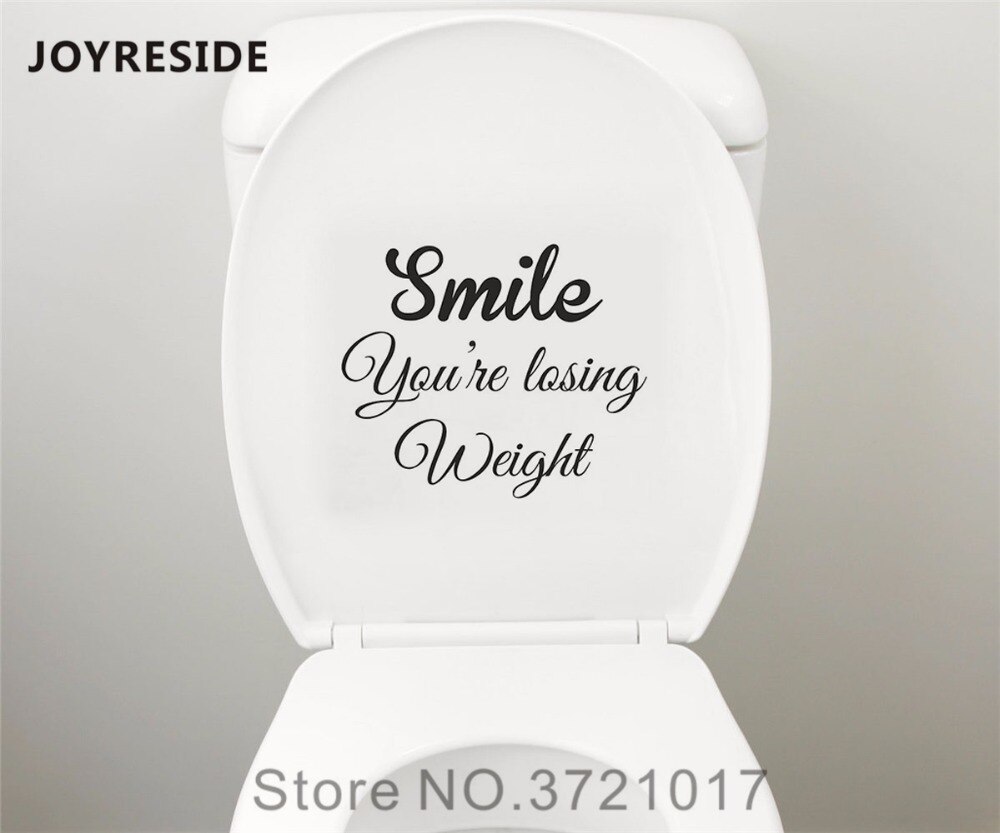 JOYRESIDE Quote Smile You're Losing Weight Restroo... – Grandado