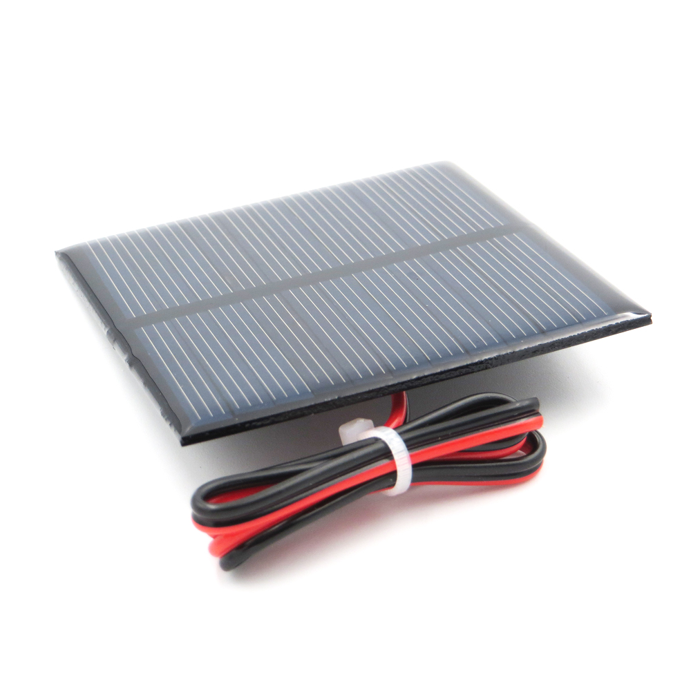 Polycrystalline Solar Panel 5.5V 0.6W + 30cm exten... – Grandado