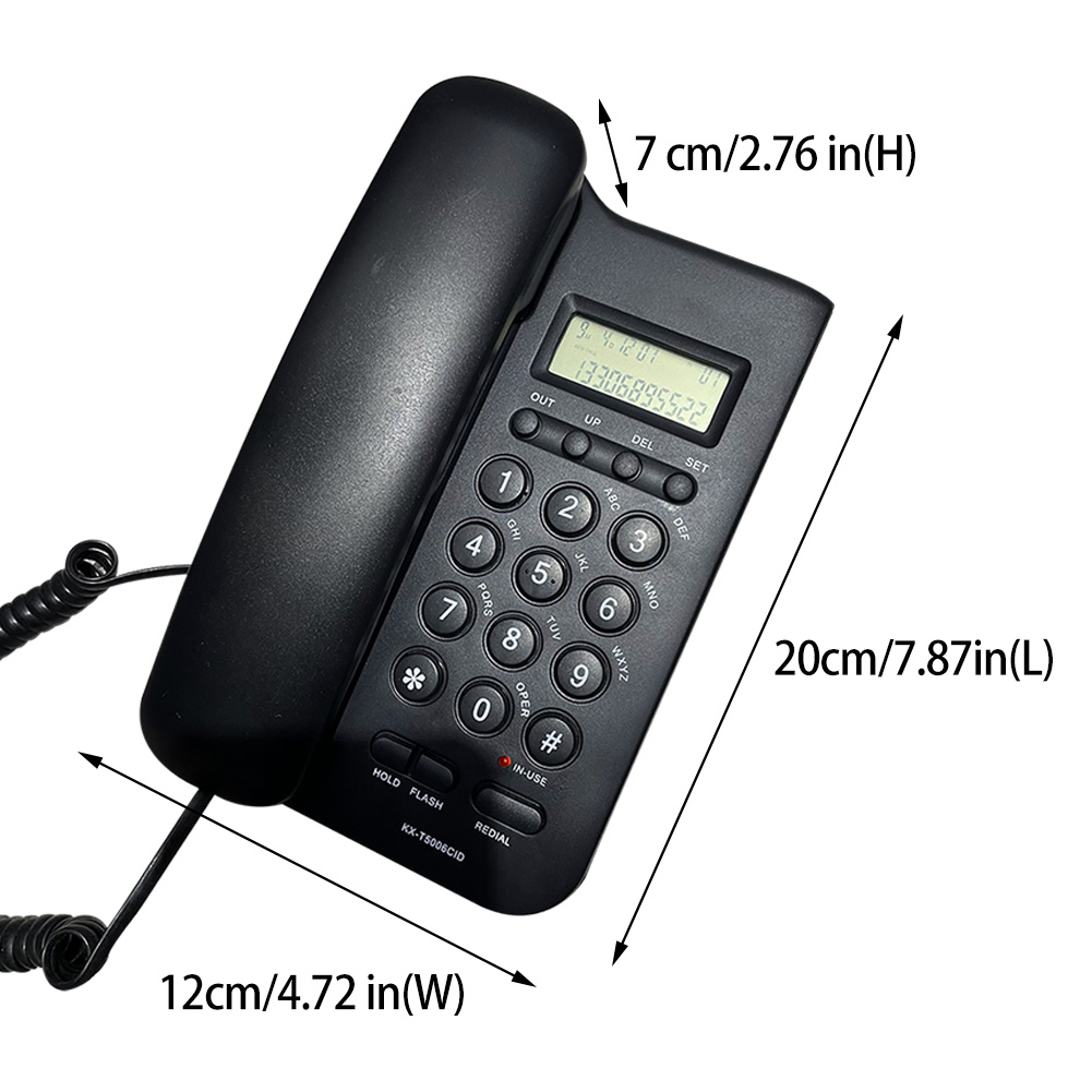 KX-T5006CID Corded Telephone Callback Caller ID LC... – Grandado