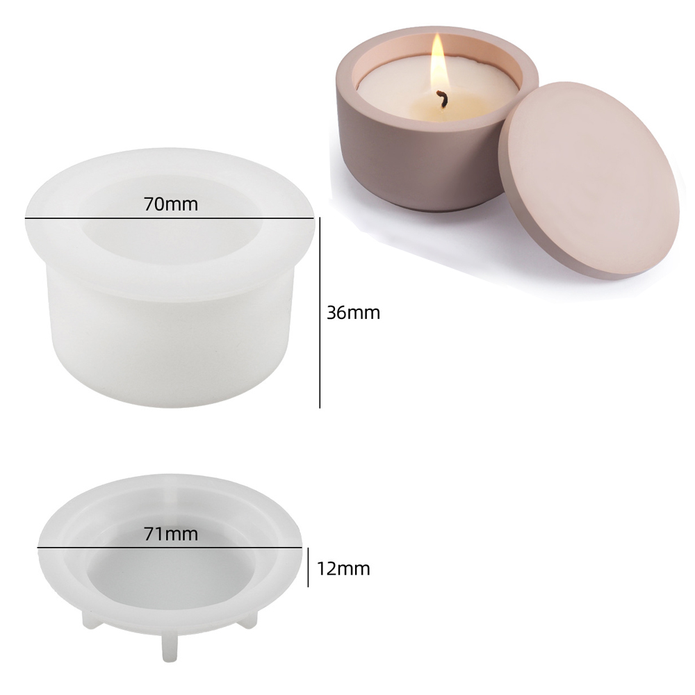 Beton Kaars Pot Siliconen Mal DIY Handgemaakte Ron... – Vicedeal