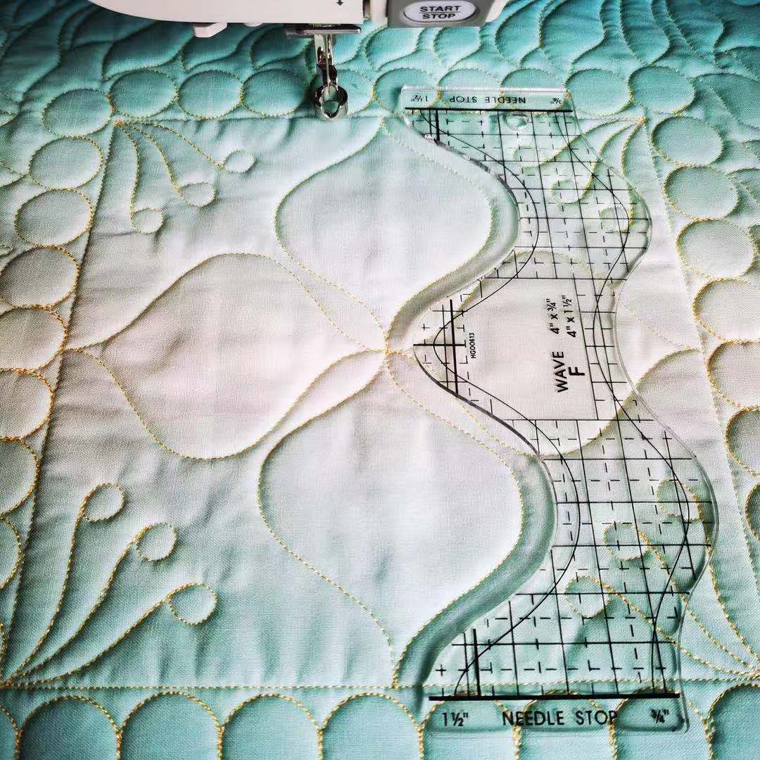 DIY quilting ruler Wave F ruler Clear use to make ... – Grandado