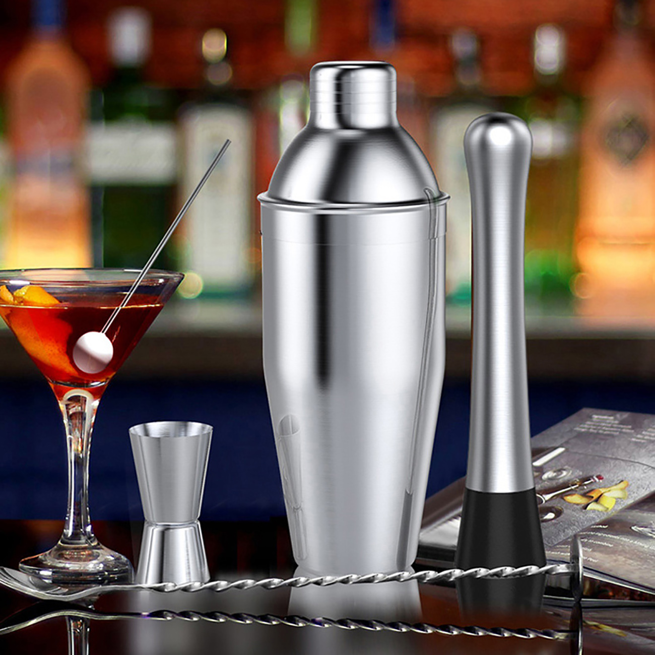 16Pcs Cocktail Shaker Maken Set Barman Kit Voor Mi... – Vicedeal