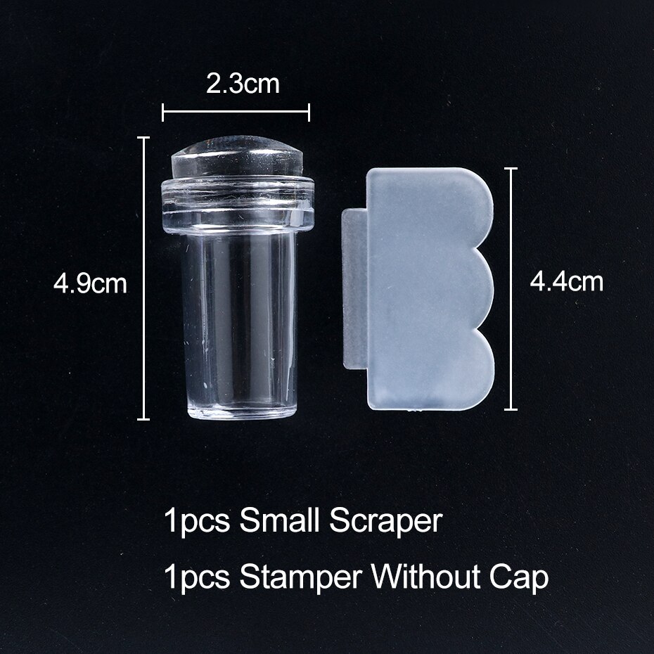 Nail stamper+skrapa gelé silikonhuvud nail art sta... – Grandado