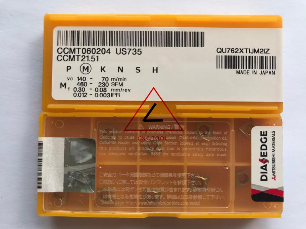 CCMT 060204 US735 10pcs originele Mitsubishi draai... – Grandado