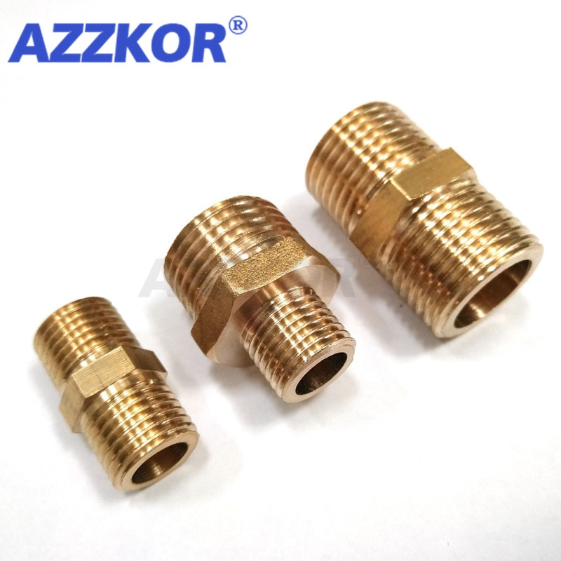 1 PC Equal Male/Male Thread Brass Double Male Join... – Vicedeal