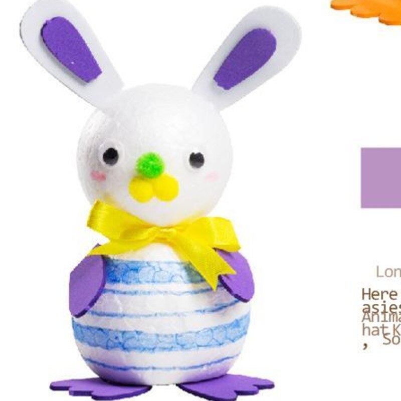 Easter DIY Material Bag Children's Styrofoam Anima... – Grandado