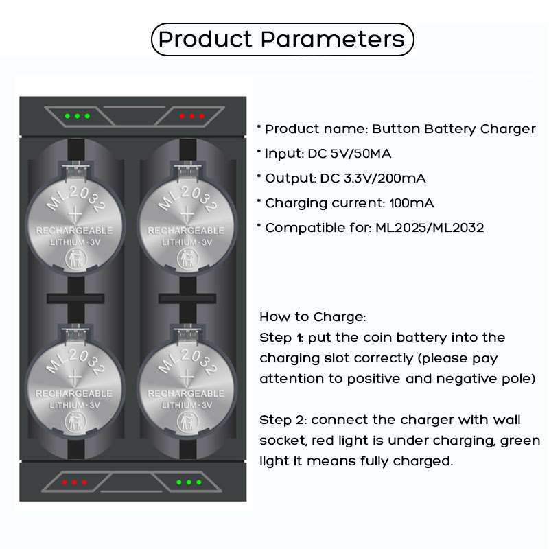 Battery Charger with USB-C Fast Charging for Recha... – Grandado