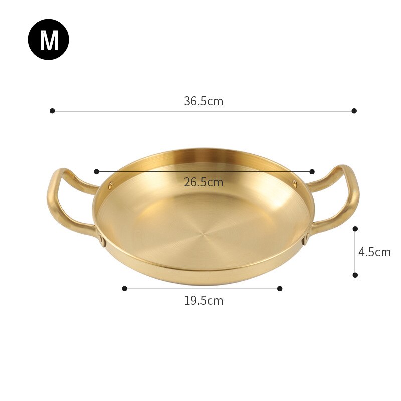 Seafood Rice Pot Stainless Steel Double Handle Pan... – Grandado