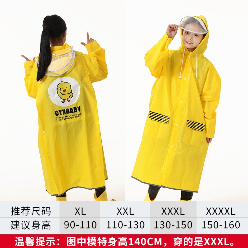 Waterproof EVA children's raincoat solid color... – Grandado