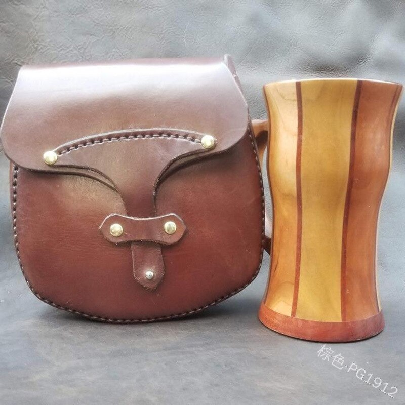 Medieval Pouch Bag Belt Leather Saddle Wallet Men Women Steampunk ...