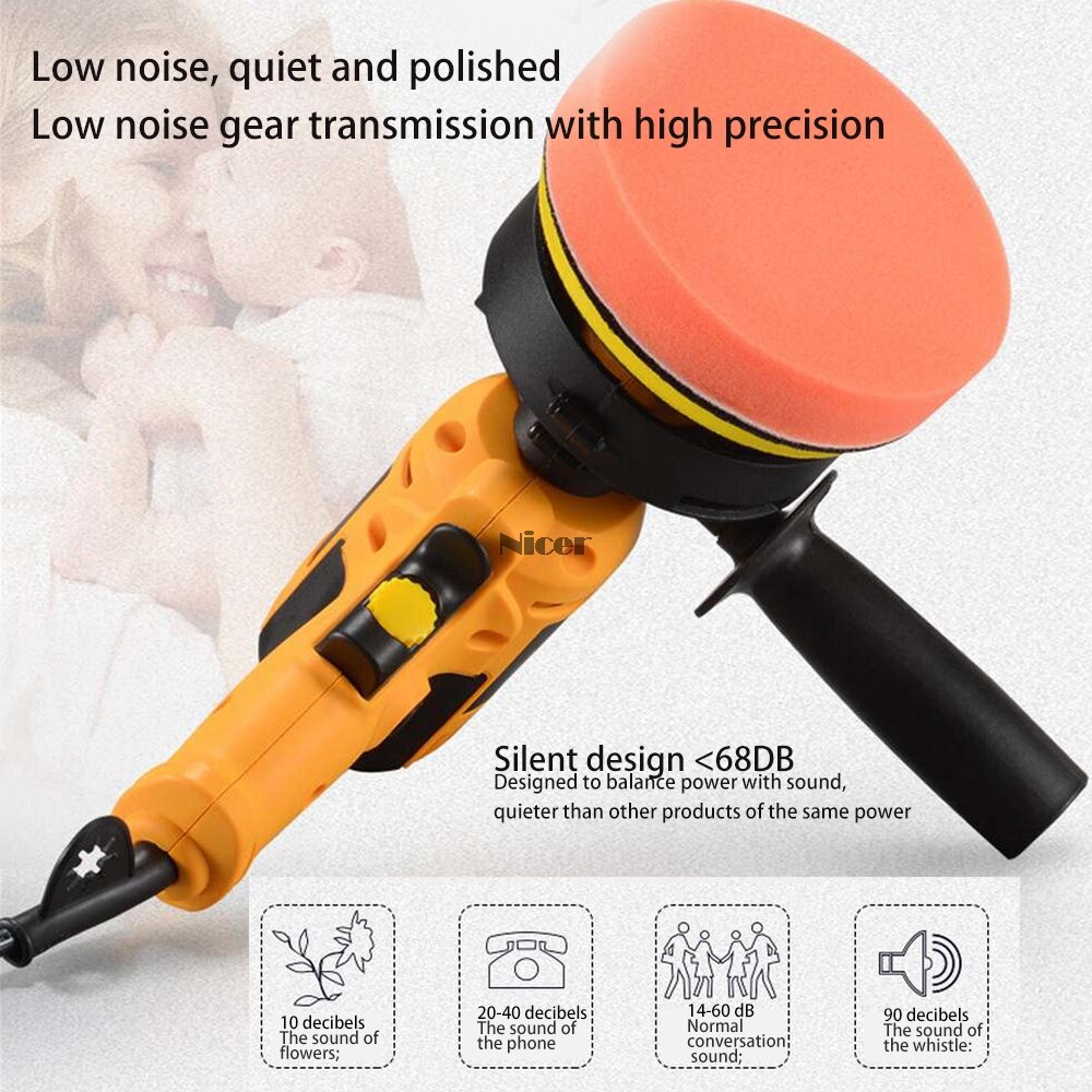 220V 3000rpm Electric Car Polisher Machine 700W Au... – Grandado