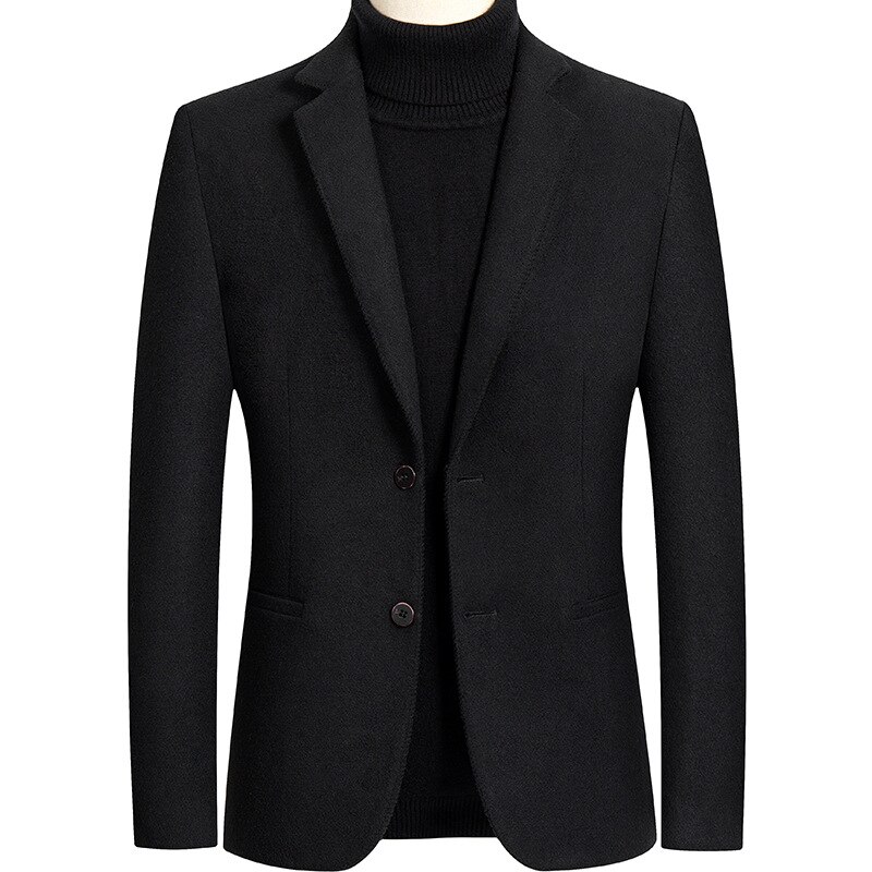 Business Casual Mens Wool Blends Suit Jacket Men S... – Vicedeal