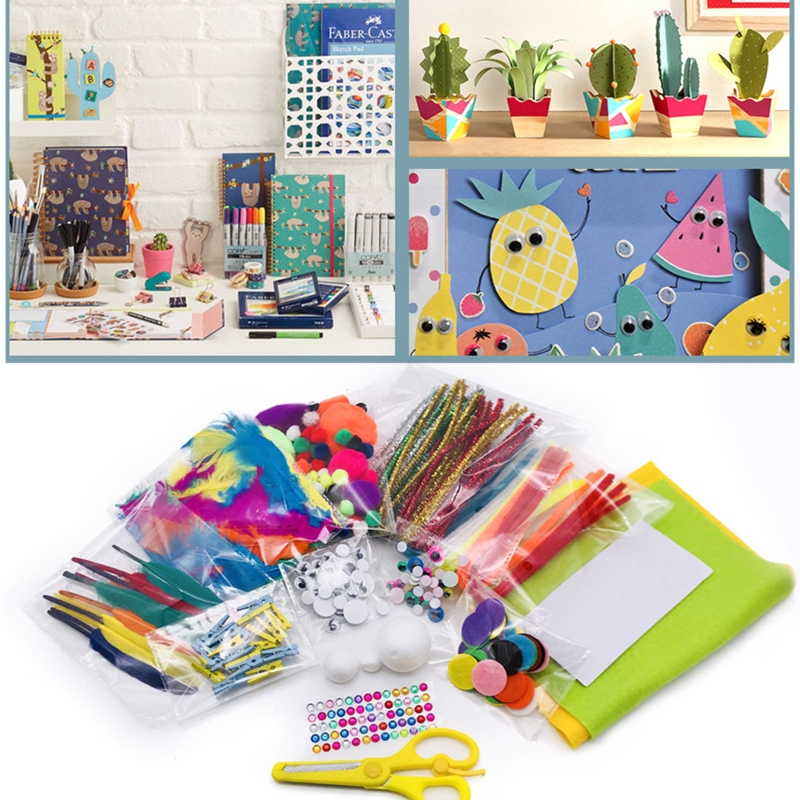 OOTDTY DIY Art Craft Supplies for Preschool Primar... – Vicedeal