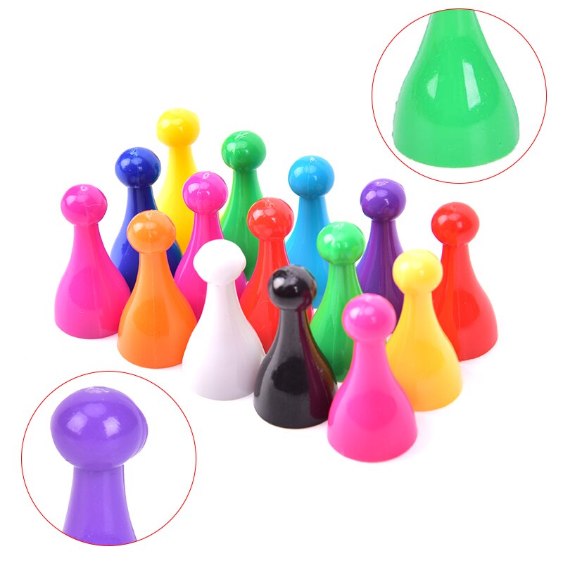 25*13mm humanoid chess 10Pcs/bag Plastic Chess Paw... – Grandado
