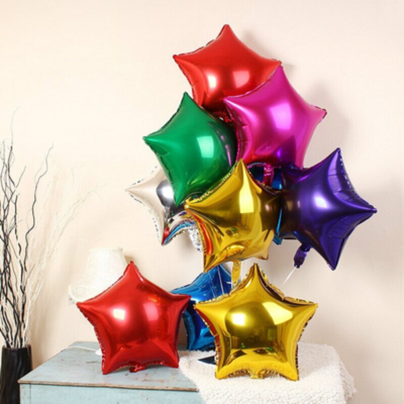 Party multi-color 10inch five-pointed star aluminu... – Grandado