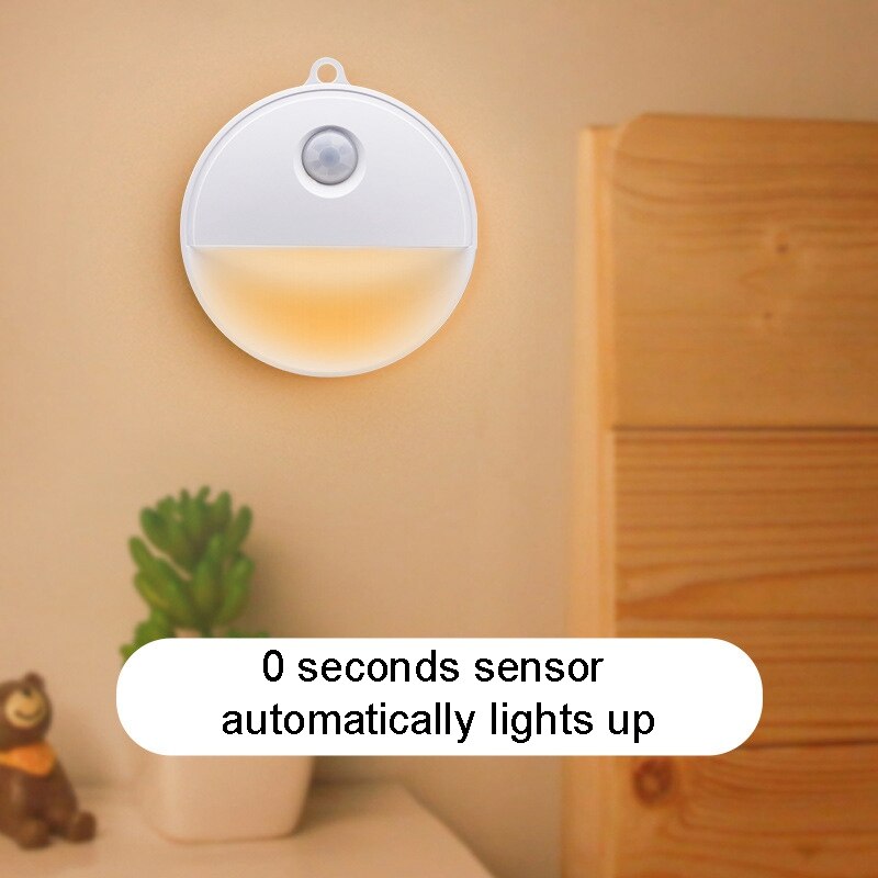 Human Body Induction Night Light Half Moon Night L... – Grandado