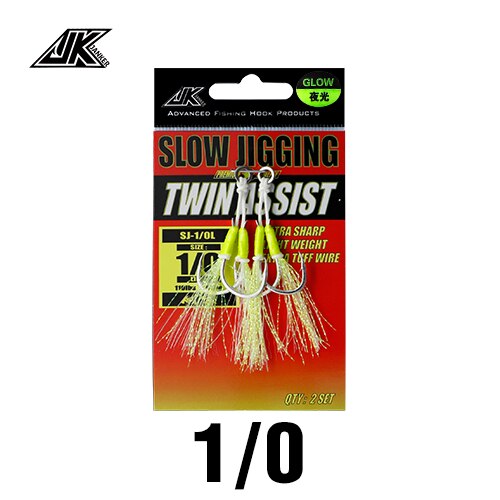 5 Packs JK SJ-L Slow Jigging Fishing Hooks Luminou... – Vicedeal