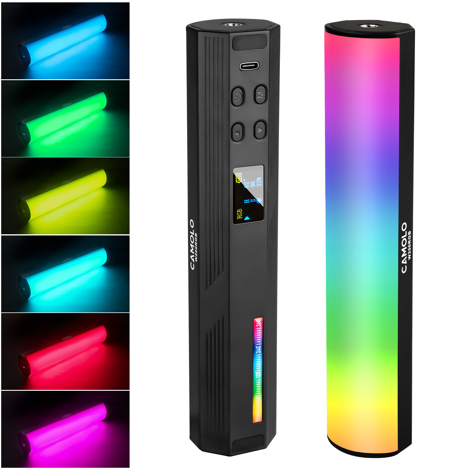 W200 Led Rgb Zacht Licht Buis Licht Handheld Fotog... – Vicedeal