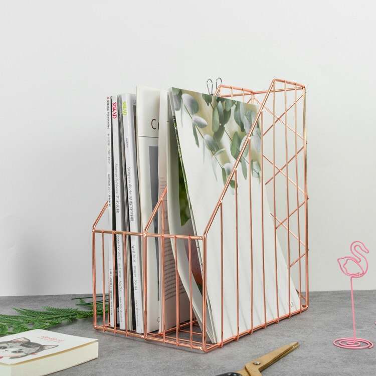 1pc Luxe Bestandsmap Desk Organizer Metalen Opberg... – Vicedeal