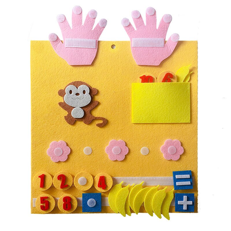 Kid DIY Non-woven Numbers Counting Toy Digital Add... – Grandado