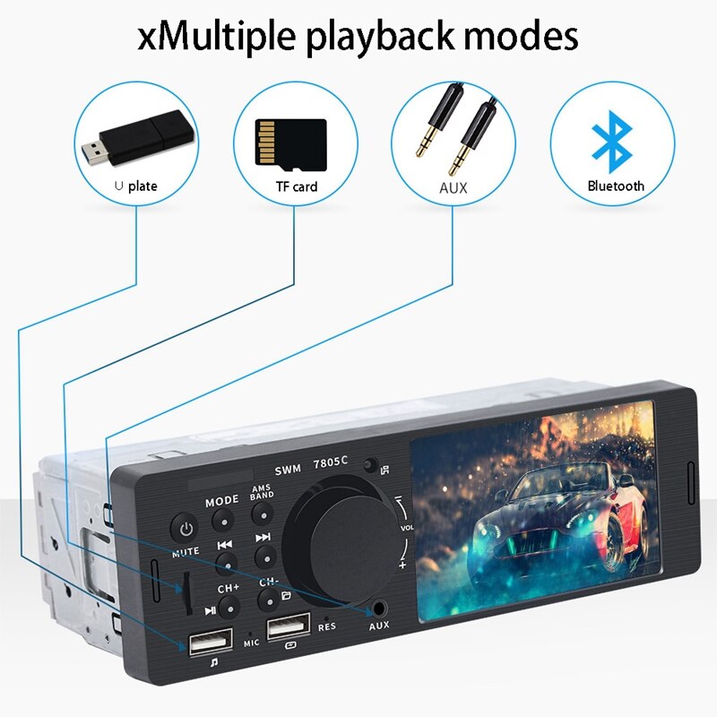 Bluetooth 2Din 4Inch Press Sn Car Stereo MP5 Playe... – Vicedeal