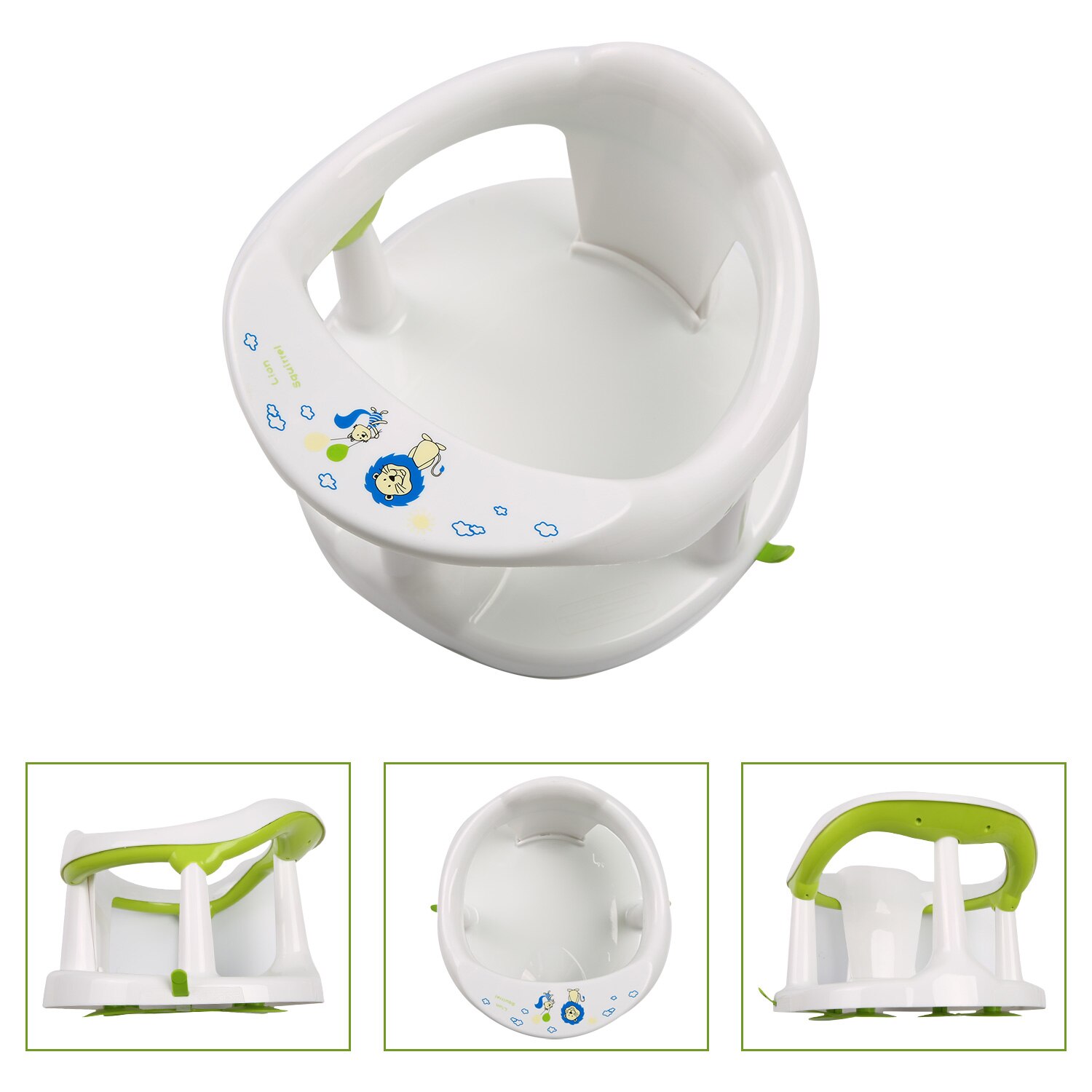 4 Colors Baby Bath Seat Suction Chair Anti-Slip Ro... – Grandado