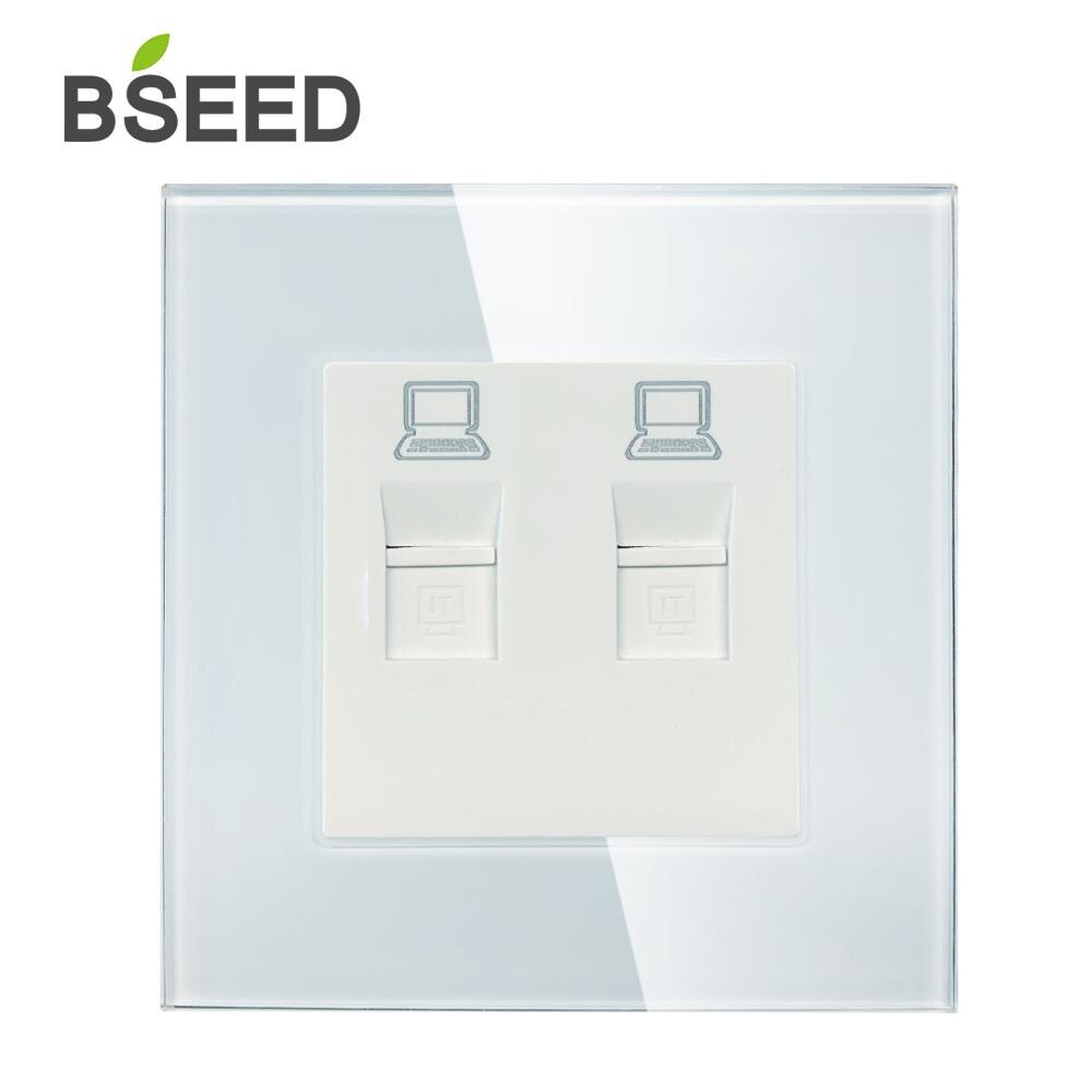 BSEED Double Wall Cat5 Socket Doppelt Telphone Pow... – Vicedeal