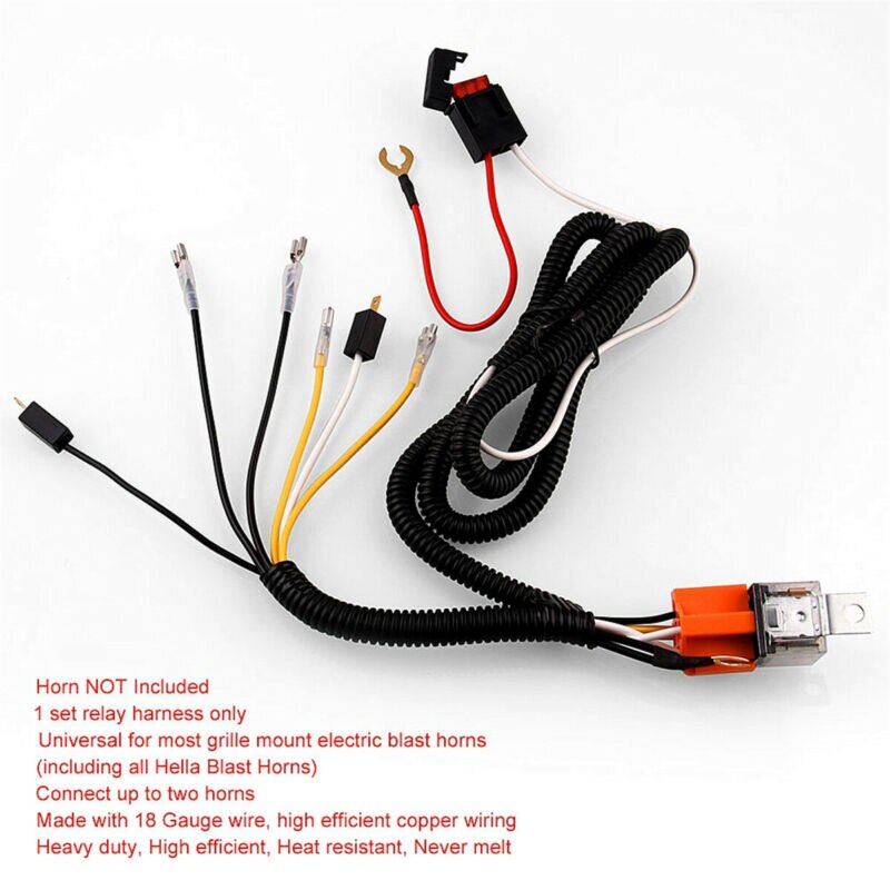 12V Horn Wiring Harness Relay Kit For Car Truck Gr... – Vicedeal