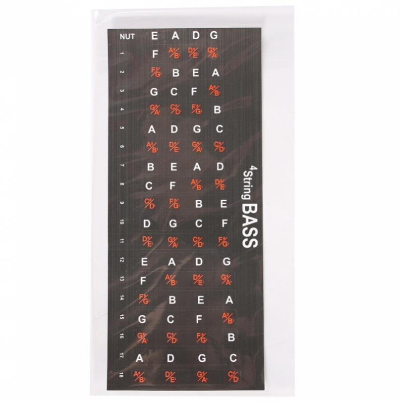 Bass Fingerboard Note Labels 4 / 5 Strings Bass Fr... – Grandado
