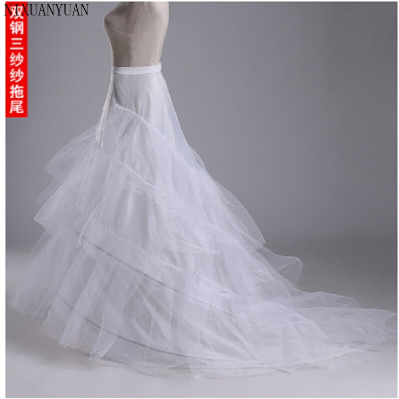 NIXUANYUAN enagua blanca tren crinolina Underskirt... – Grandado