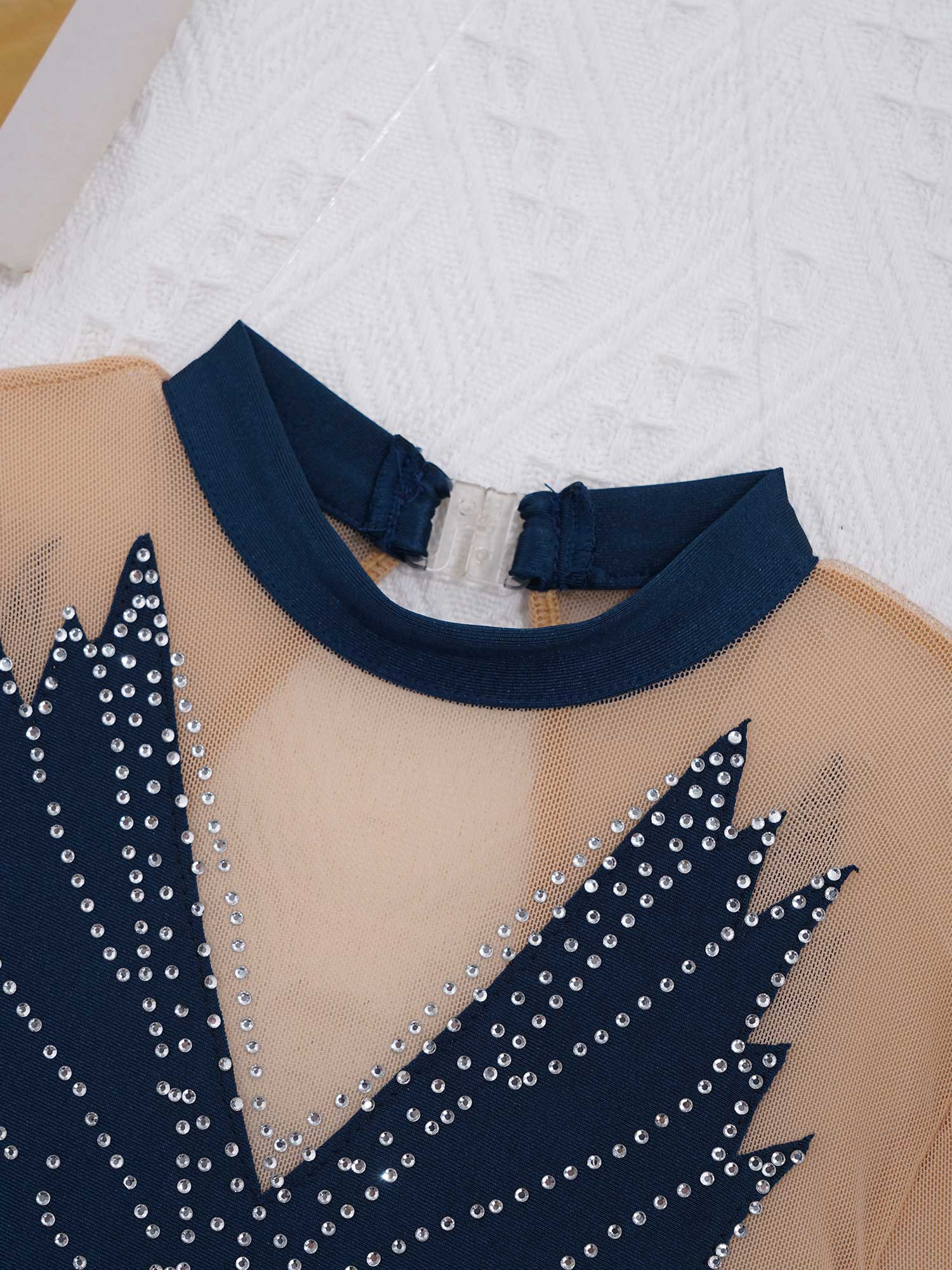 Kid Sparkly Rhinestone Mesh Splice Ballet Gymnasti... – Vicedeal