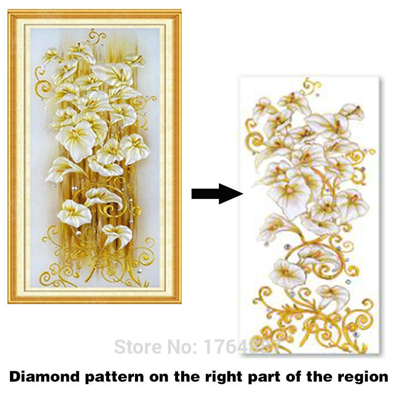Lily Flowers Diamond embroidery Crystal Diamond Pa... – Grandado