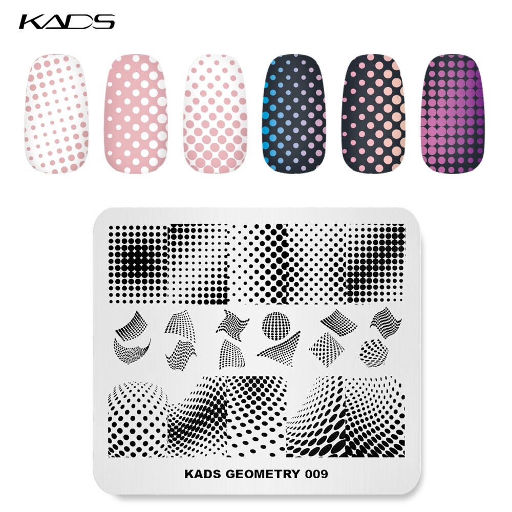 KADS Nail Stamping Plates Geometry 009 3D Image Ge... – Grandado