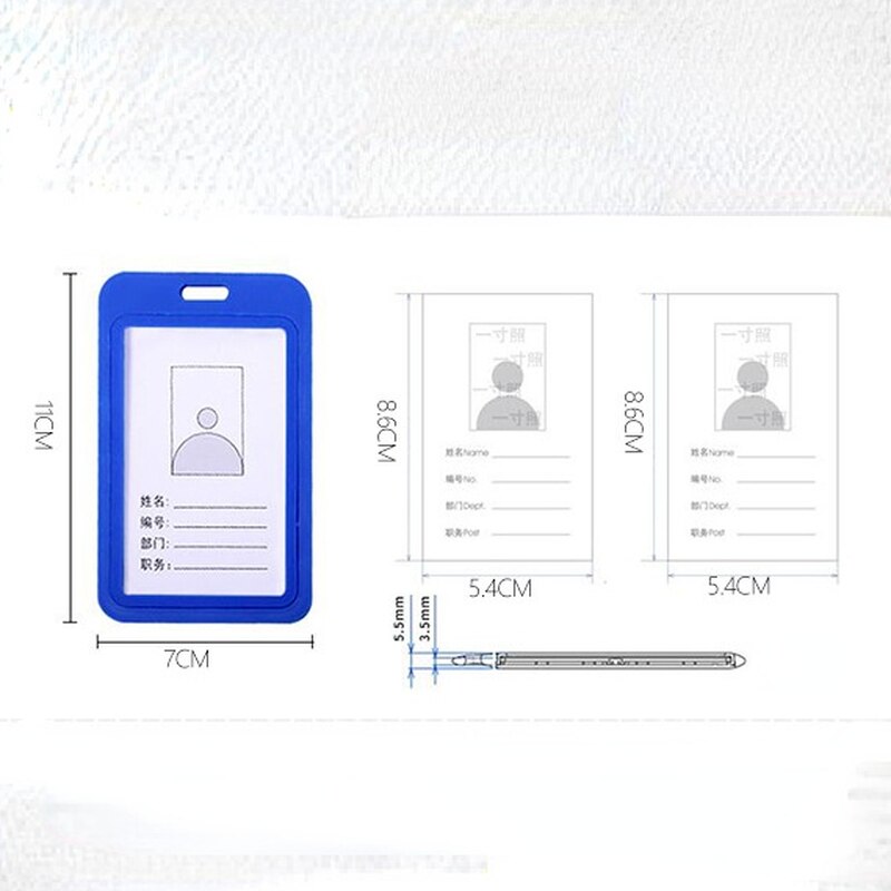 PP ID Card Holder Name Tag Staff Business Badge Ho... – Vicedeal