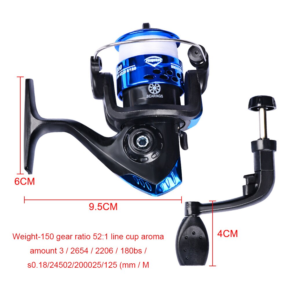 Sea Spinning Reels Metal Fishing Reel 5.2:1 Wheel ... – Grandado