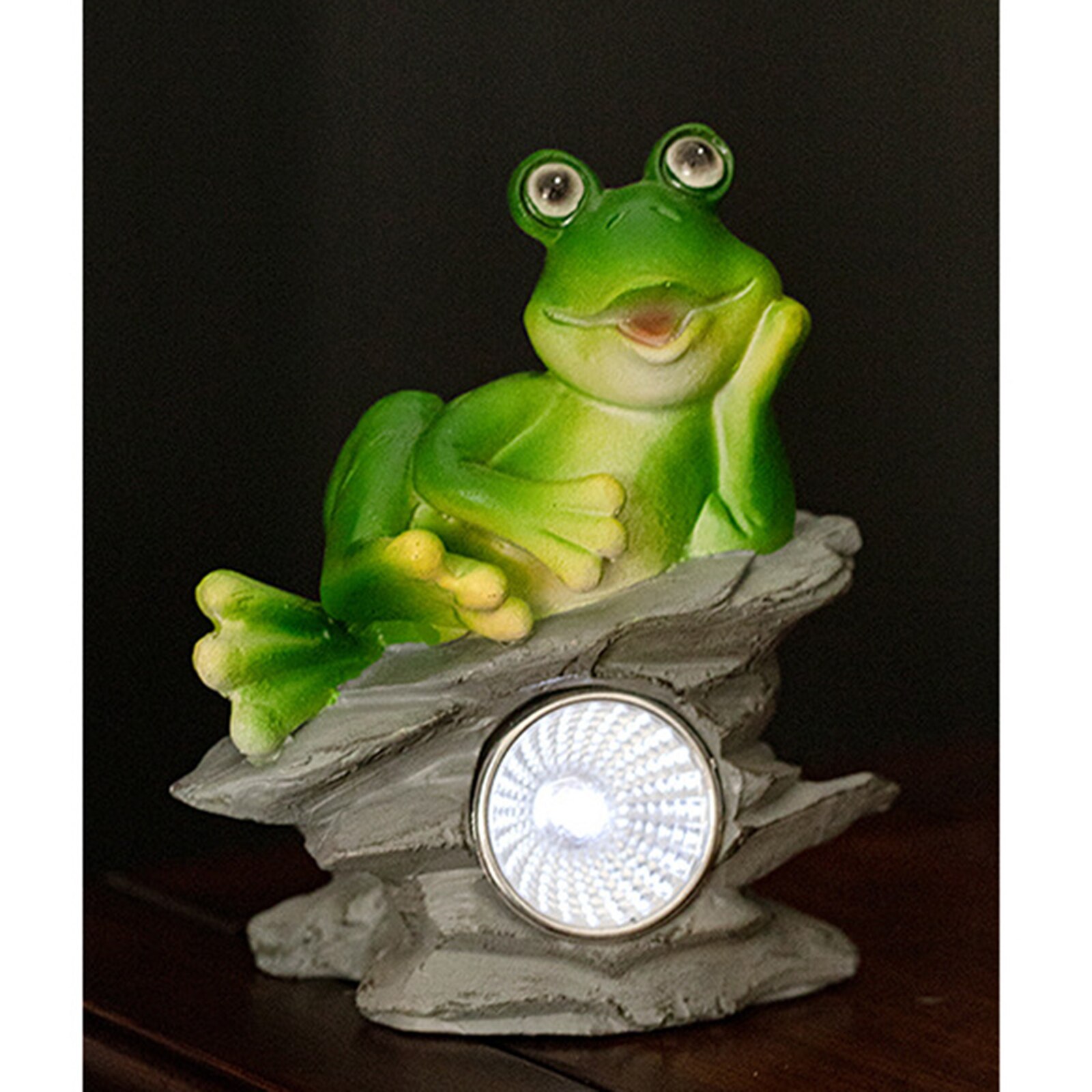 Cute Solar Garden Statues Frog Decoration LED Outd... – Grandado