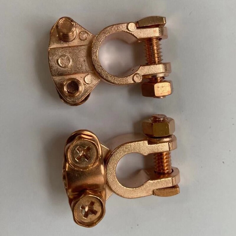 1 Pair Brass Battery Terminals Connectors Clamps P... – Grandado