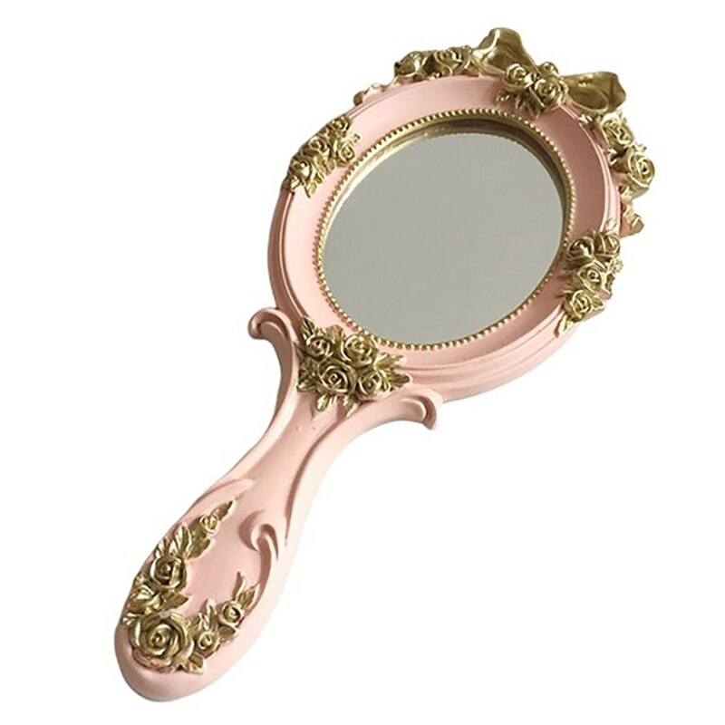 Mini Portable Vintage Mirror Handhold Makeup Mirro... – Grandado