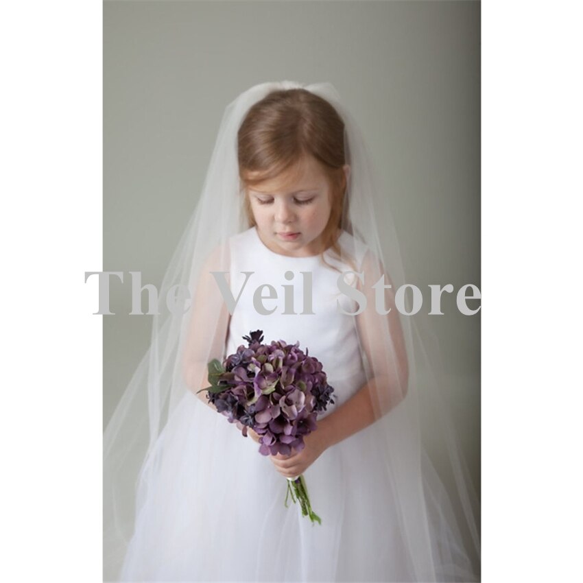 Long 1.2 m Wedding Flower Girls First communion Ve... – Vicedeal