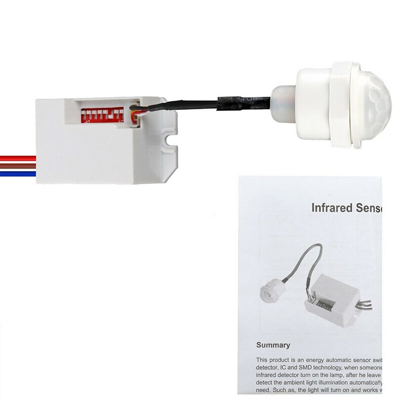 Mini PIR Infrarood Motion Sensor LED M Verzonken S... – Vicedeal