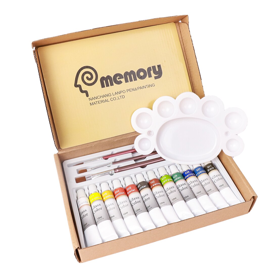 Geheugen 12 Kleuren Acryl Glas Verf Set Art Schild... – Vicedeal