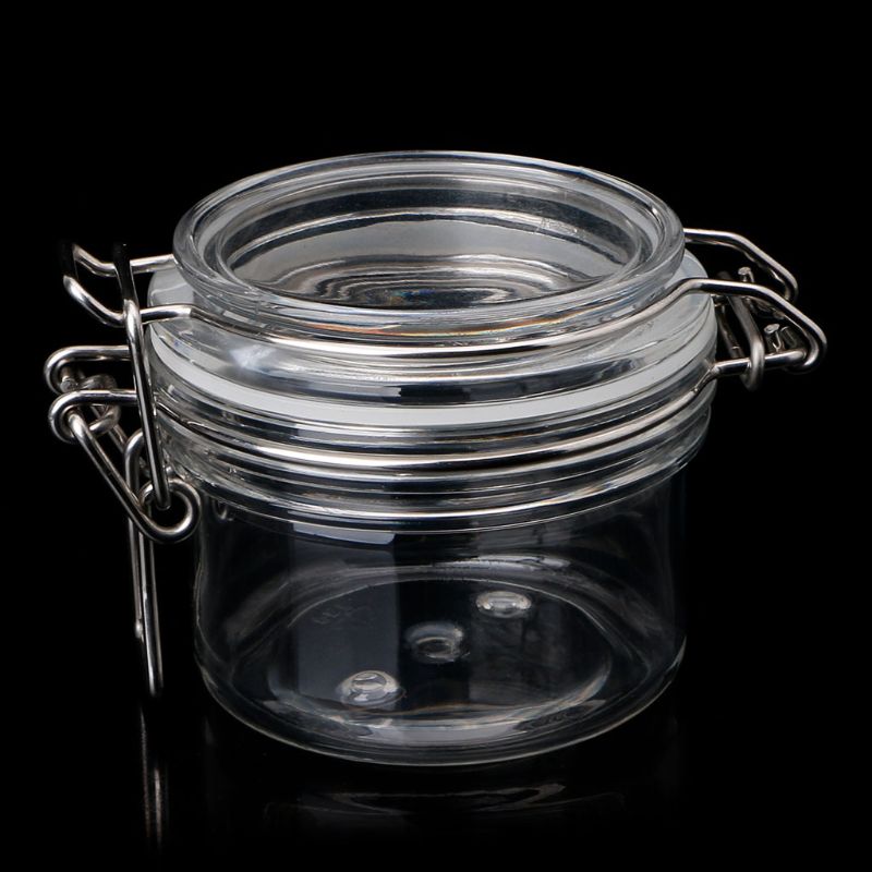 120ML Plastic Round Clip Top Storage Jar With Airt... – Vicedeal