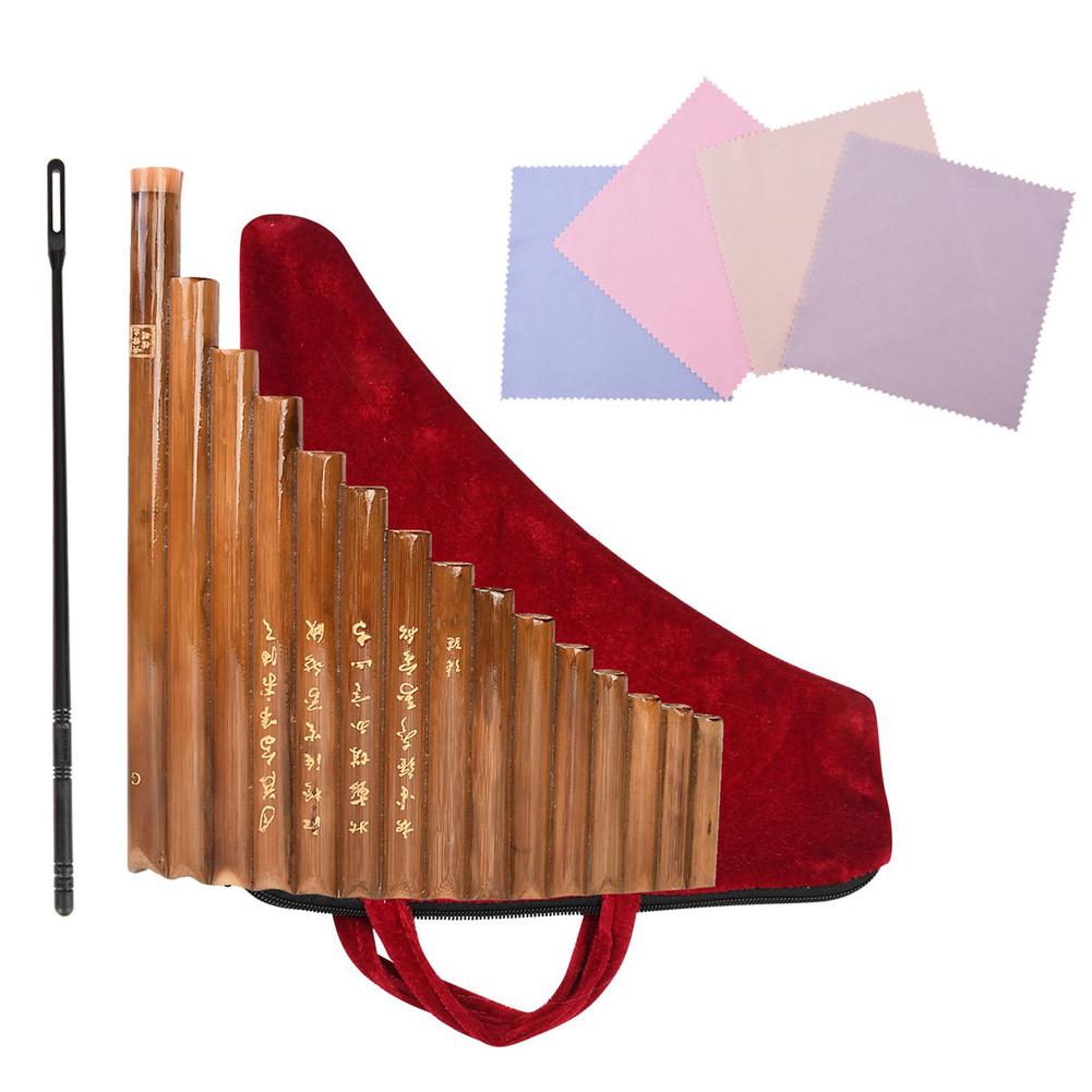 Pan Fluit 15 Buizen Natuurlijke Bamboe Wind Instru... – Grandado