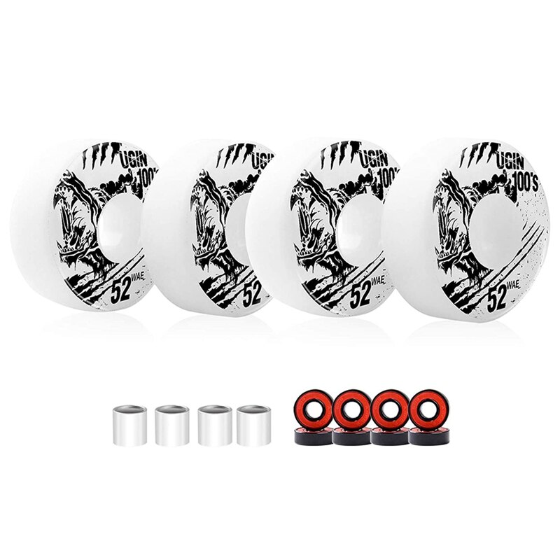 UGIN 52mm Skateboard Wheels with ABEC-9 Bearings a... – Grandado