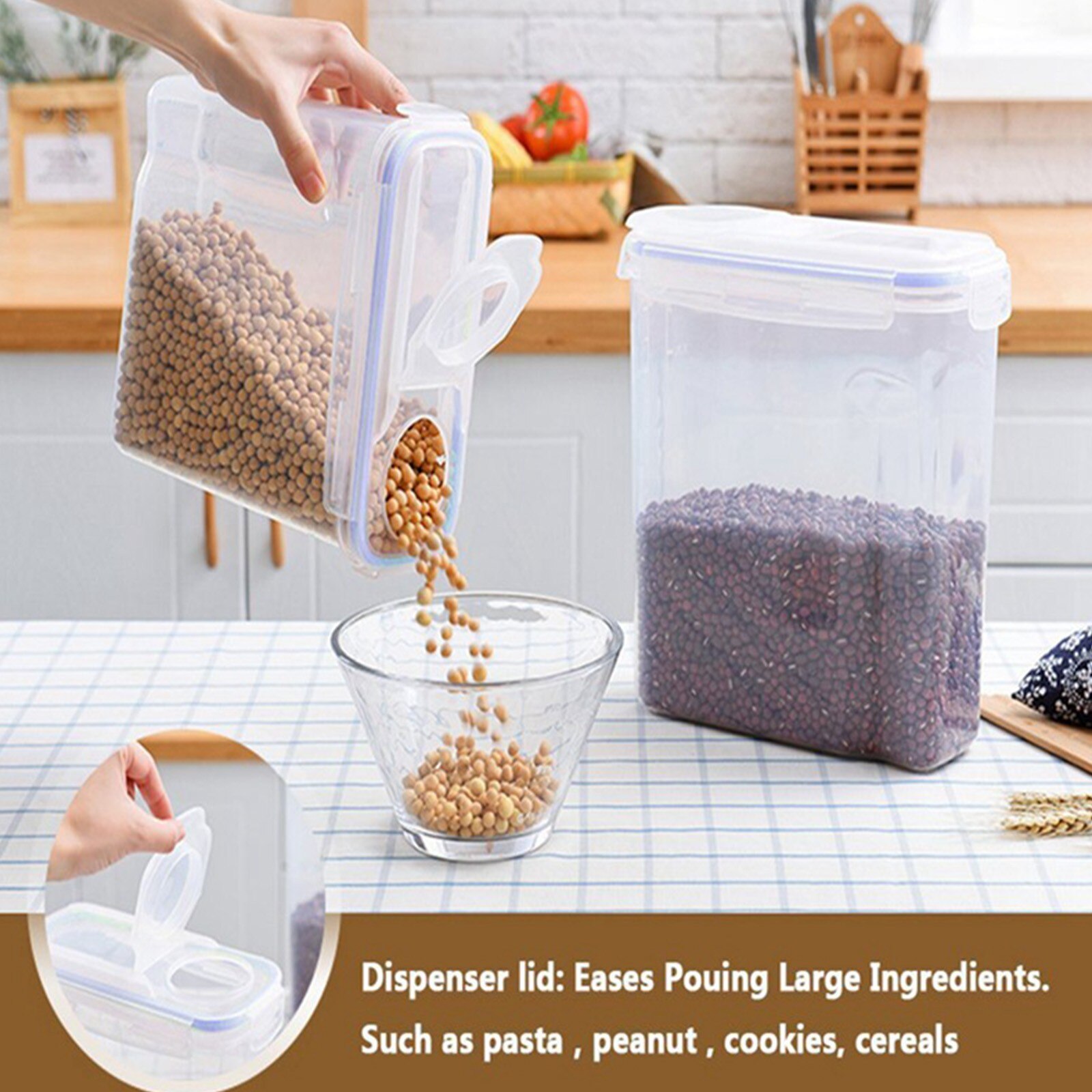 Coarse Cereals Storage Box Plastic Containers Seal... – Vicedeal