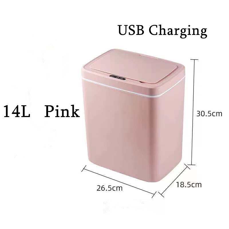 14-16L Smart Trash Can Shousehold Kitchen Bathroom... – Grandado